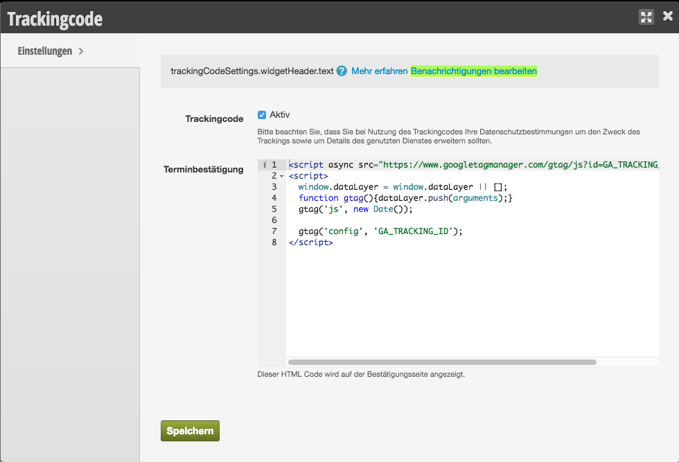 belbo-tracking-code-detail | Handbuch